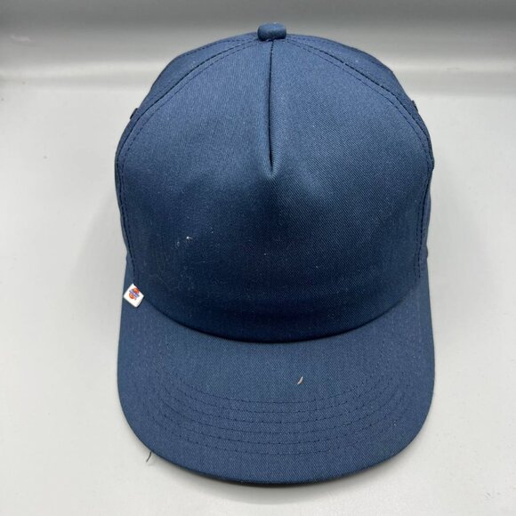 Dickies | Accessories | Vintage Dickies Hat Men Blank Plain Blue Snap ...